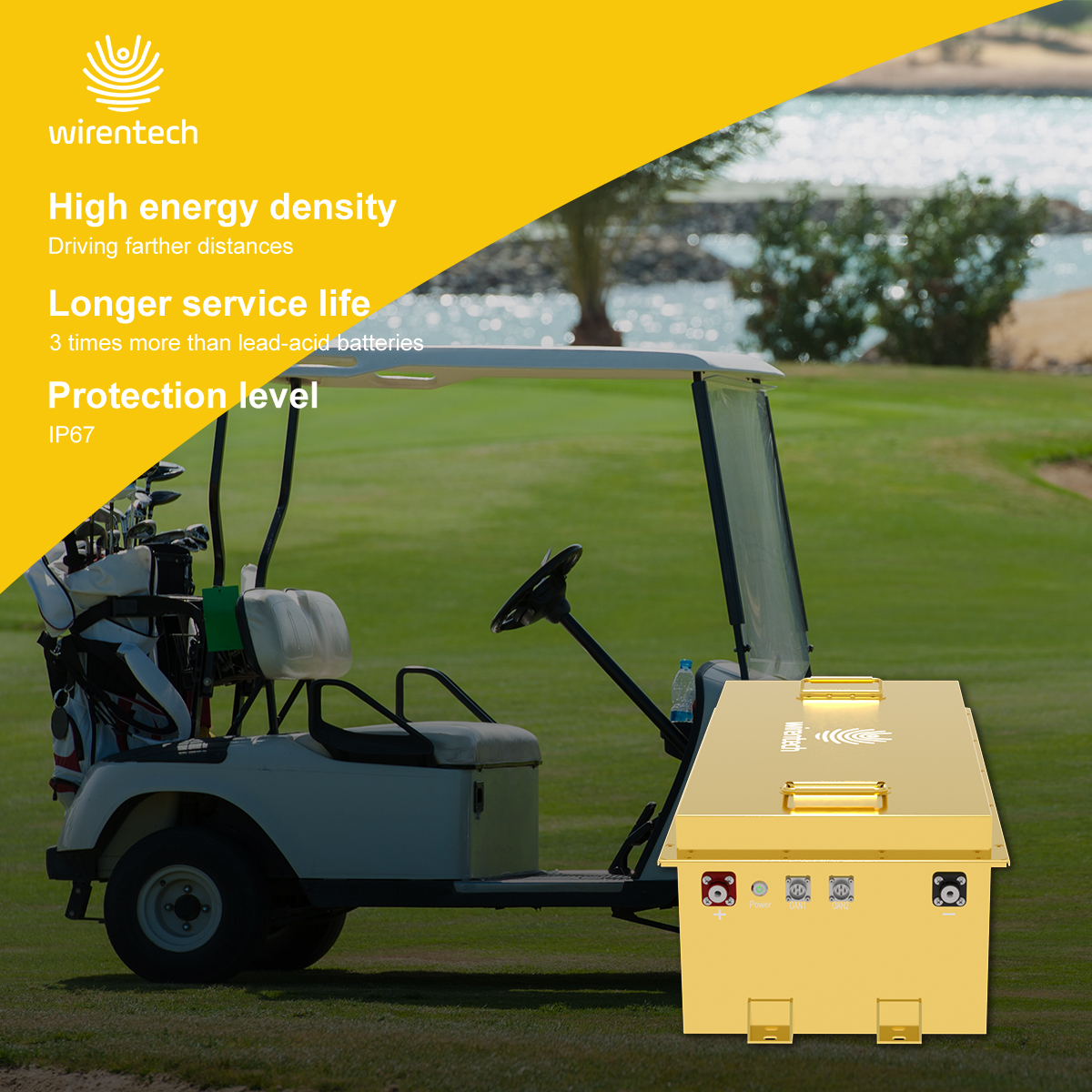 Golf Cart Battery Manufacturer 512v 105ah Electric Golf Cart Lithium Battery Cca Preheating